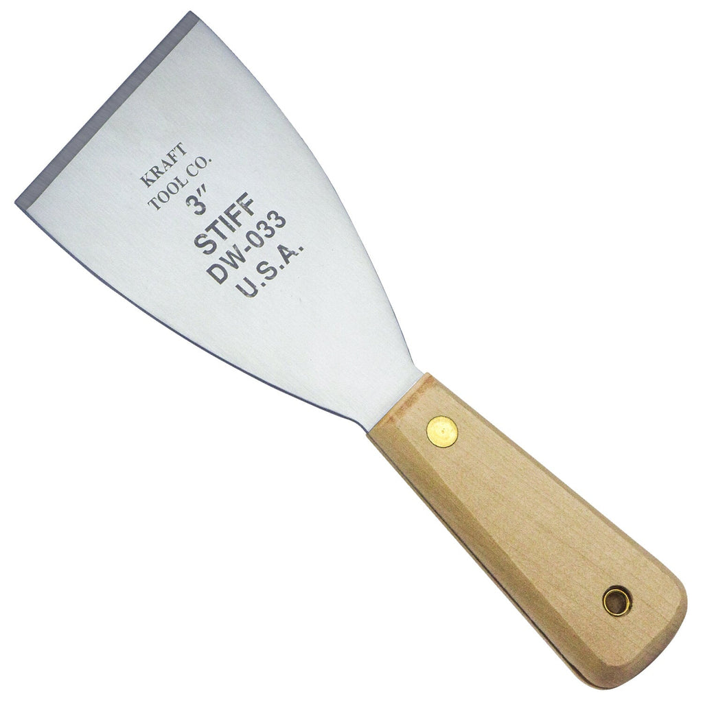 Kraft Tool DW033 3" Stainless Steel Stiff Scraper – EIO.com