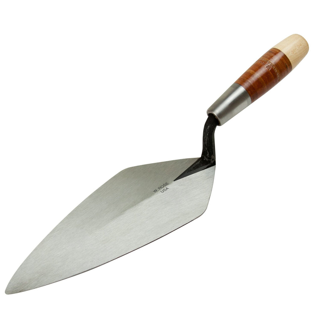 W. Rose RO316-13L 13" Limber Narrow London Brick Trowel with Leather H ...