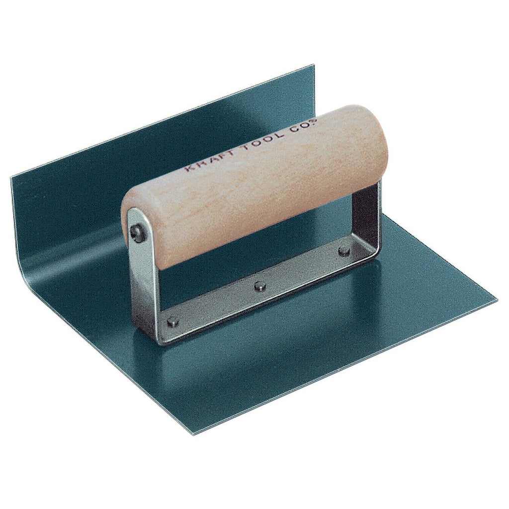 Kraft Tool CF516 6" x 6" x 3" 1"R Inside Blue Steel Cove Step Tool wit ...