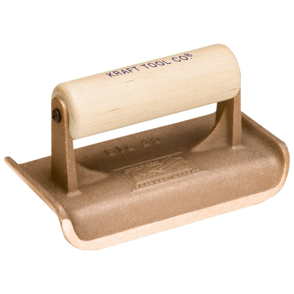 Kraft Tool CF318 6" x 3" 3/8"R Bronze Hand Edger with Wood Handle – EIO.com