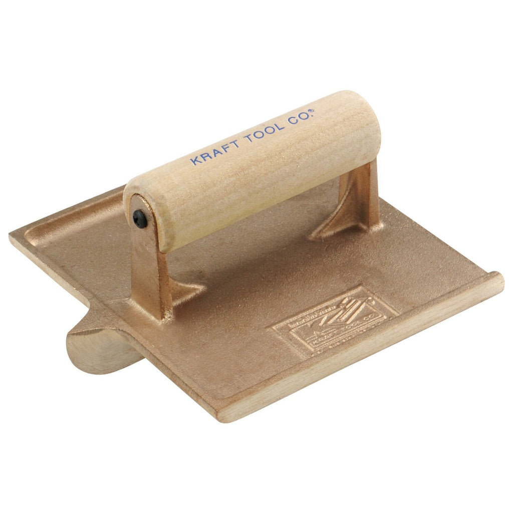 Kraft Tool CF319 6" x 6" 3/8"R Bronze Hand Groover with Wood Handle ...