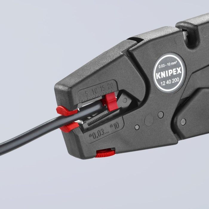 Knipex 12 40 200 SBA Self Adjusting Insulation Strippers - Awg 7-32, 8 ...