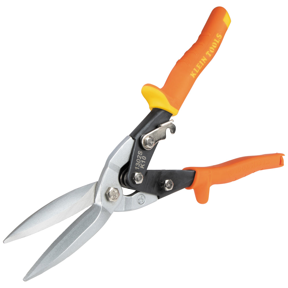 Klein Tools 1302S Long Cut Aviation Snips, Straight – EIO.com