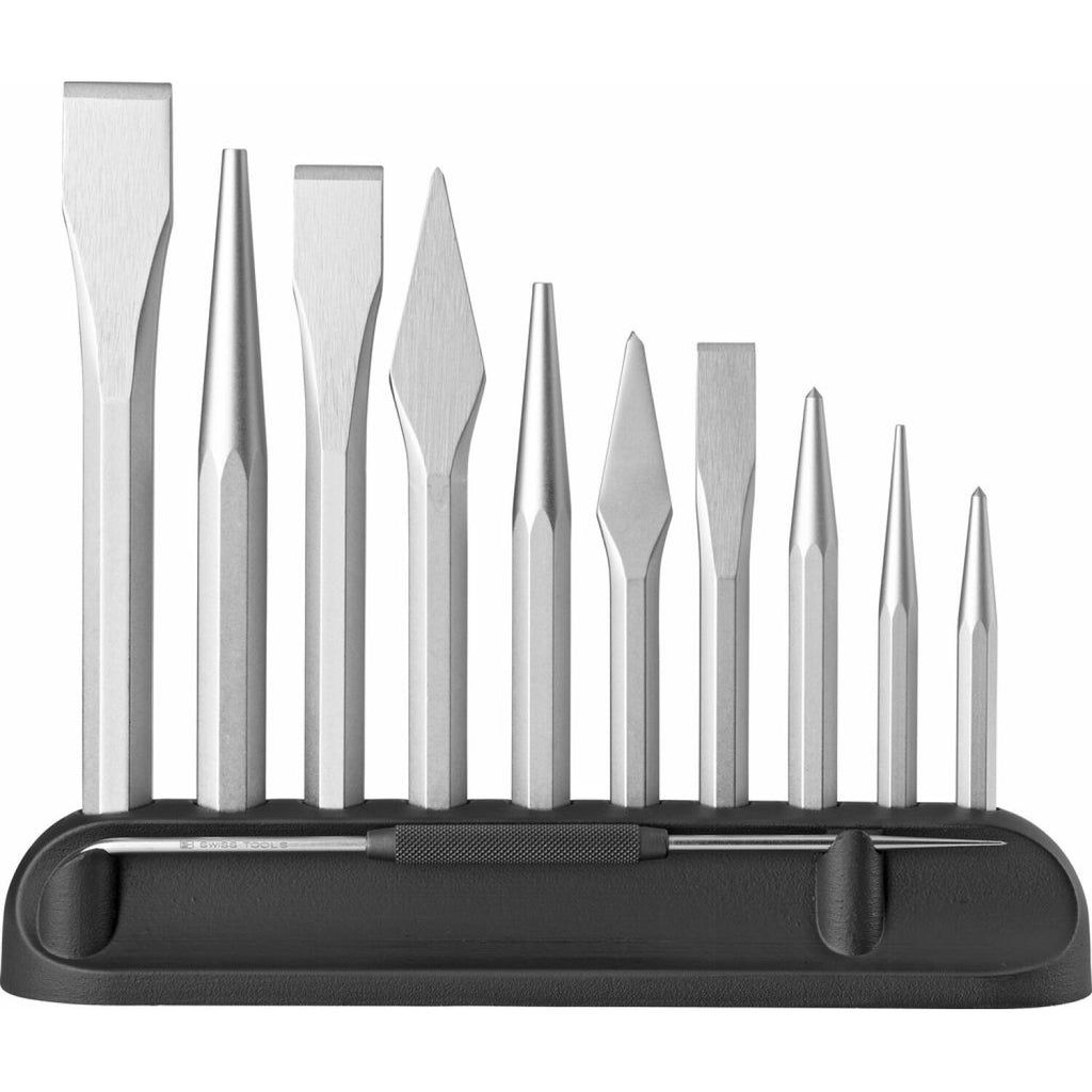 PB Swiss PB 860.H Flat and cross-cut chisel, center punch, drift punch ...