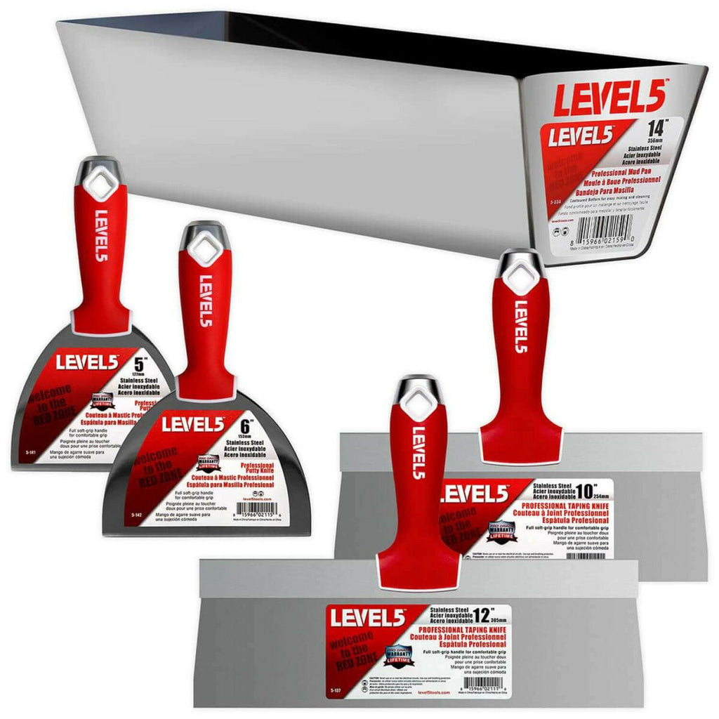 Level5 5-600 Stainless Steel Hand Tool Finishing Set – EIO.com