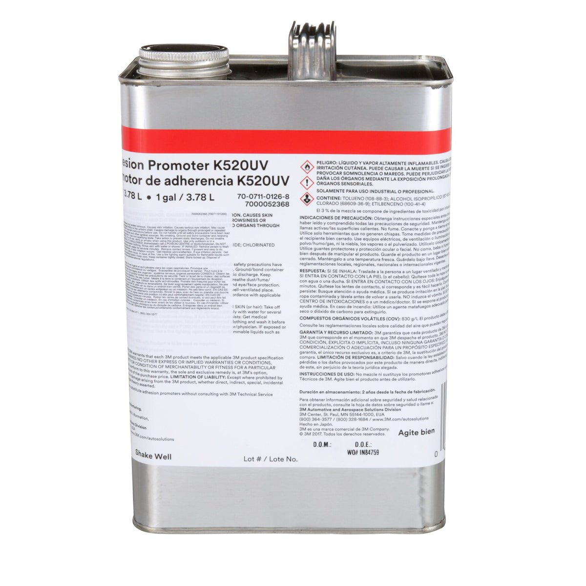 3M Adhesion Promoter K520UV, 1 gal Can — EIO.com
