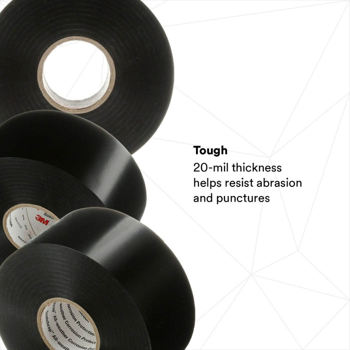 3M Scotchrap Vinyl Corrosion Protection Tape 51, 4 in x 100 ft,Unprint ...