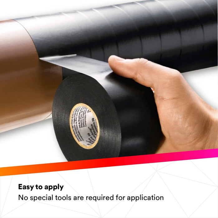 3M Scotchrap Vinyl Corrosion Protection Tape 51, 4 in x 100 ft,Unprint ...