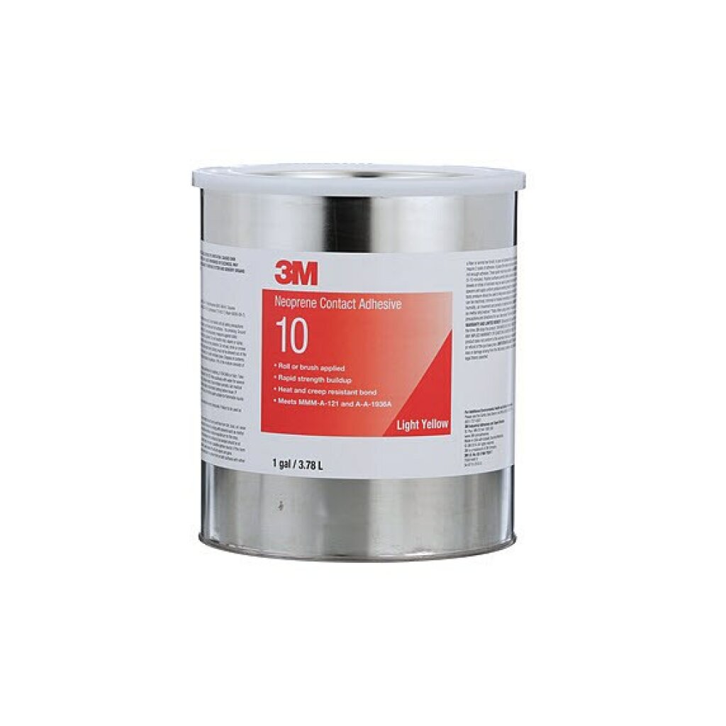 3M Neoprene Contact Adhesive 10, Light Yellow, 1 Gallon Can – EIO.com