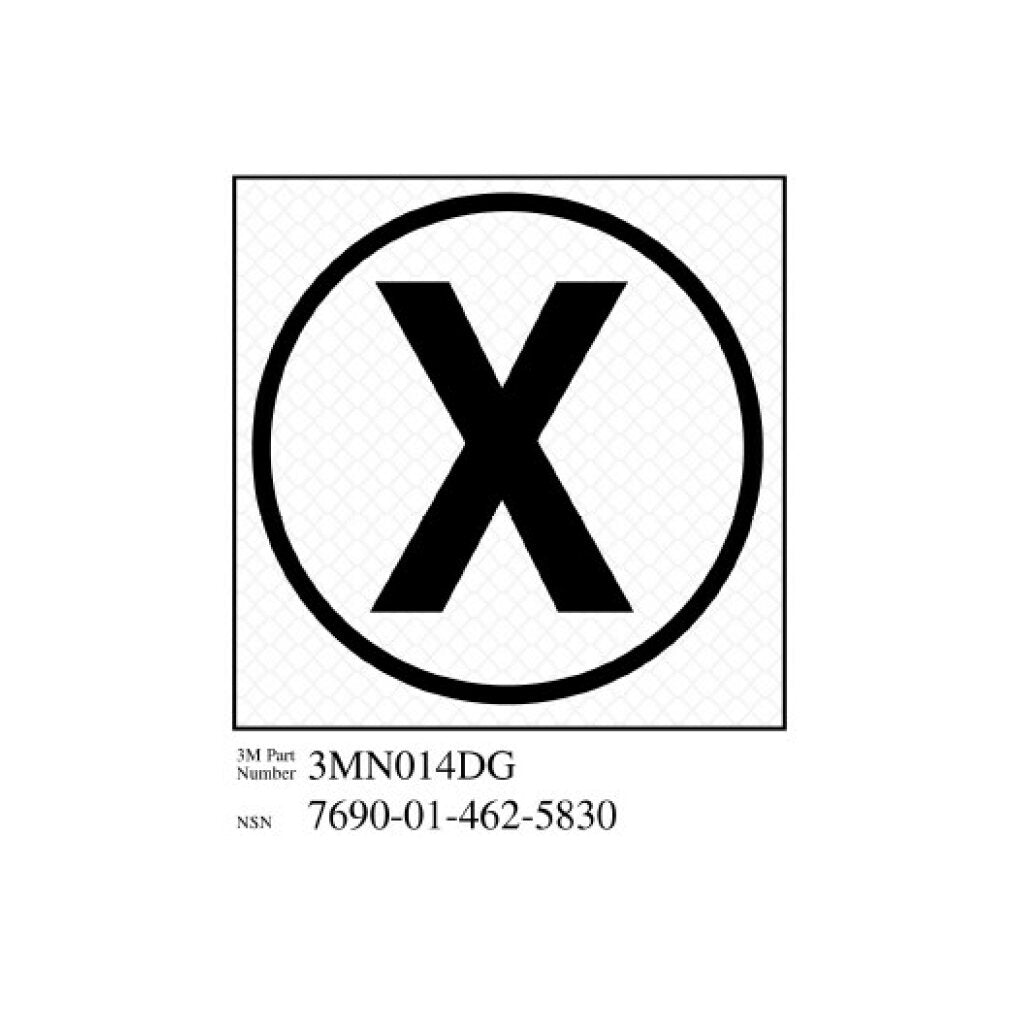 3M Diamond Grade Damage Control Sign 3MN014DG, "Cir X-Ray", 3 in x 3in ...