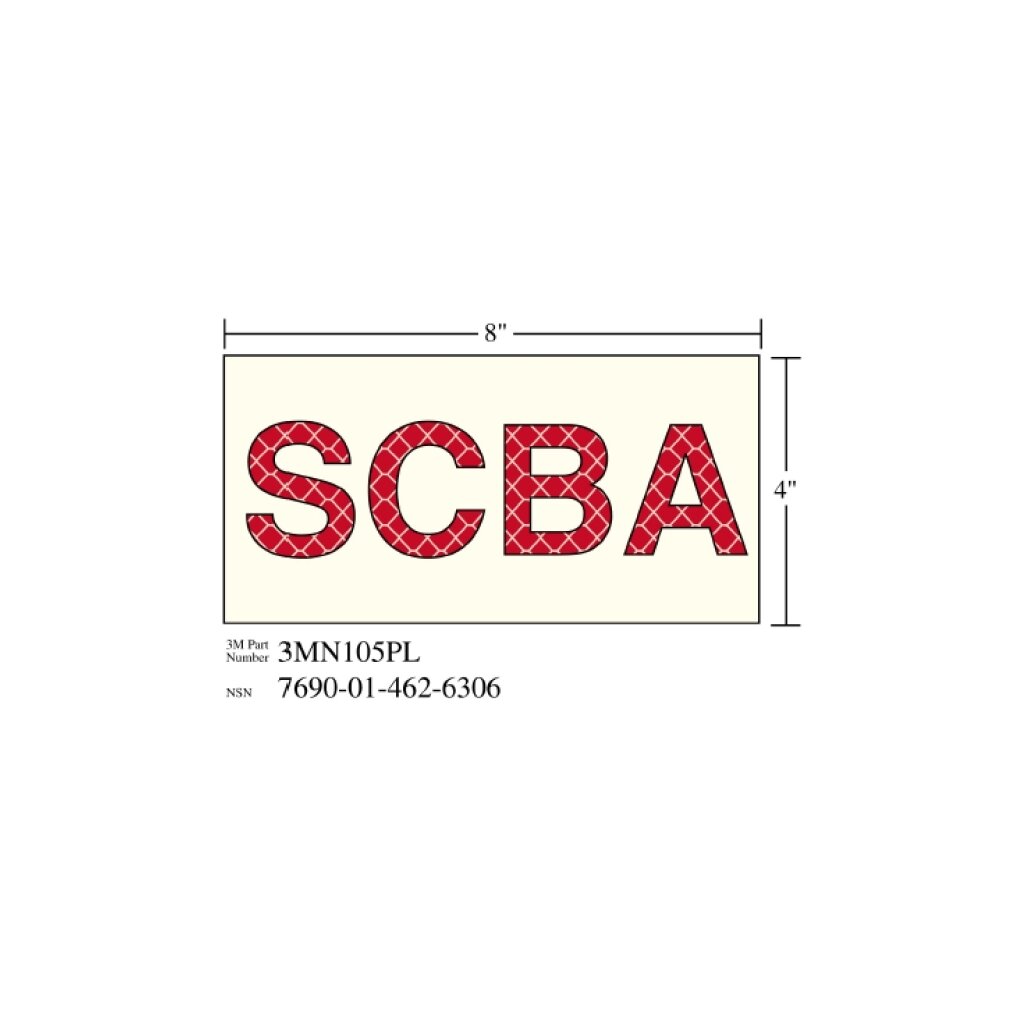 3M Photoluminescent Film 6900, Shipboard Sign 3MN105PL, 8 in x 4 in,"S ...