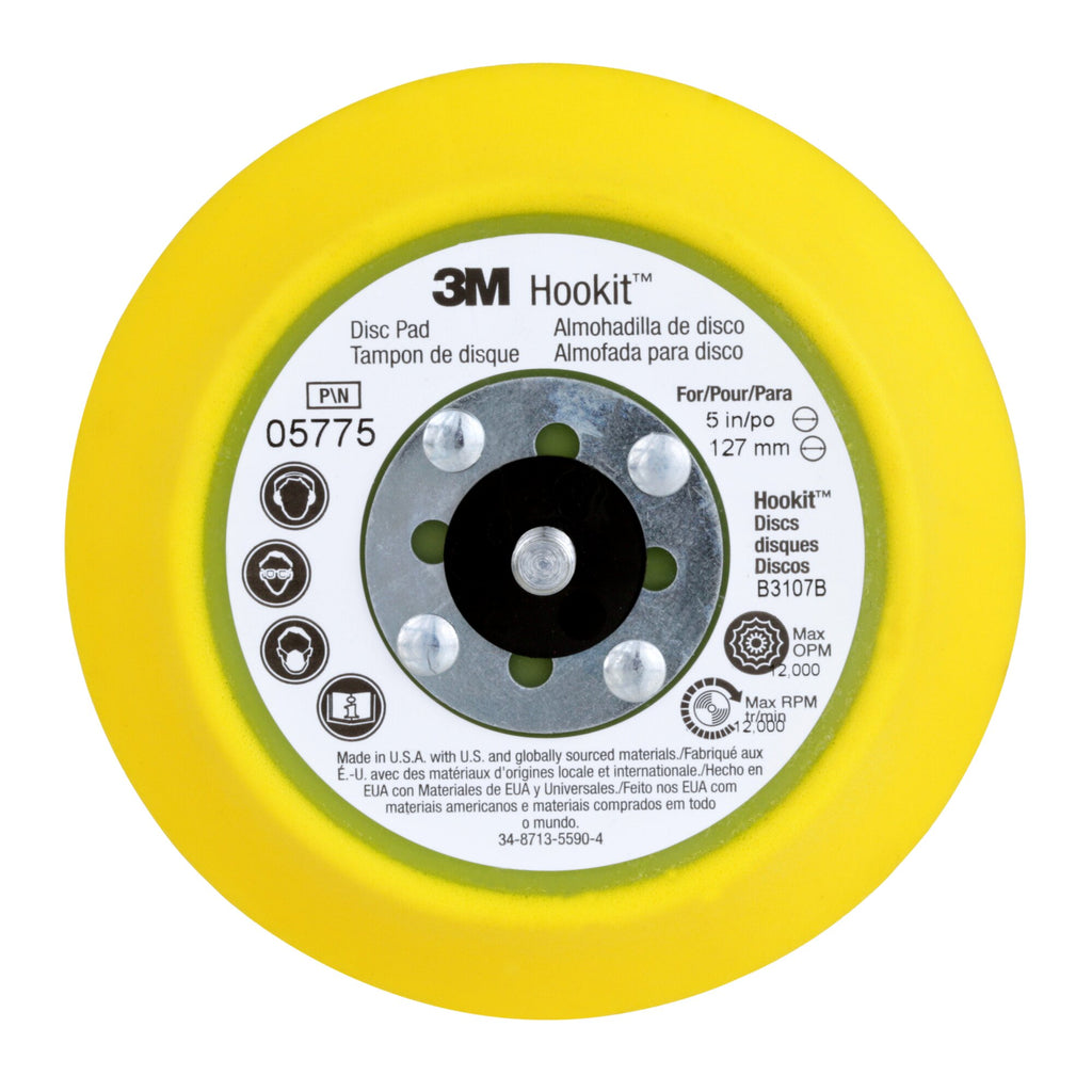 3M Hookit Disc Pad 05775, 5 in x 3/4 in 5/16-24 External – EIO.com