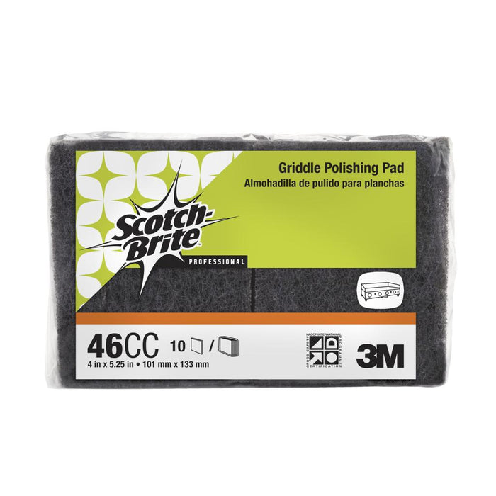Scotch-Brite Griddle Polishing Pad 46CC, 4 in x 5.25 in, 10/Pack — EIO.com