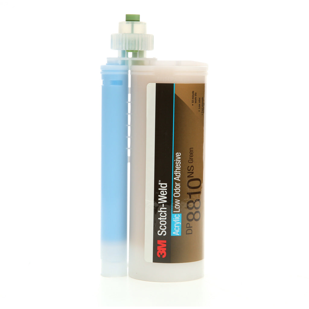 3M Scotch-Weld Low Odor Acrylic Adhesive DP8810NS, Green, 490 mLDuo-Pa ...