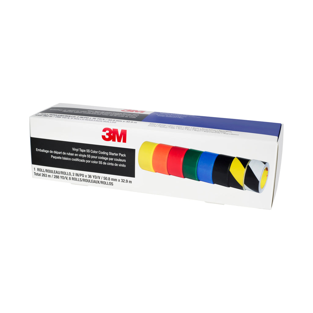 3M Vinyl Tape Safety and 5S Color Coding Pack – EIO.com