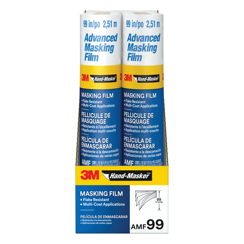 3M Hand-Masker Advanced Masking Film, AMF99-8C, 99 in x 90 ft x .35mil ...