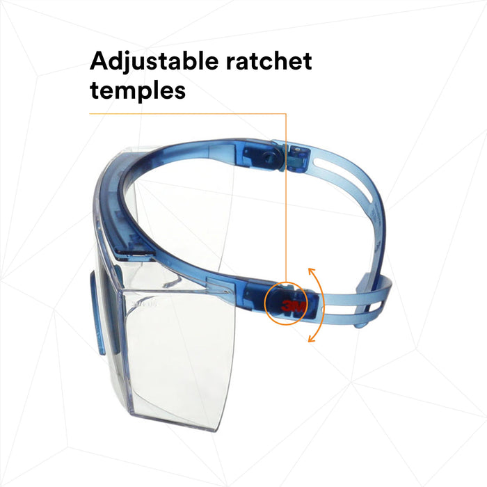 3M SecureFit 3700 Series, SF3701SGAF-BLU, Blue Temple — EIO.com
