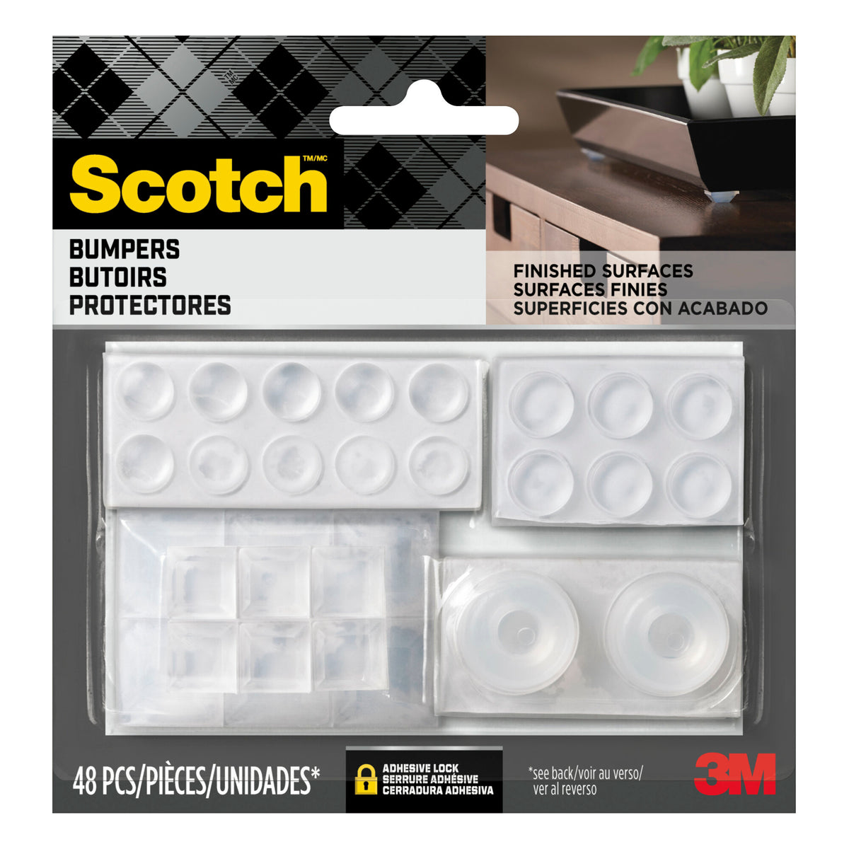 Scotch Bumpers SP942-NA, Clear Multi Shape Pack — EIO.com