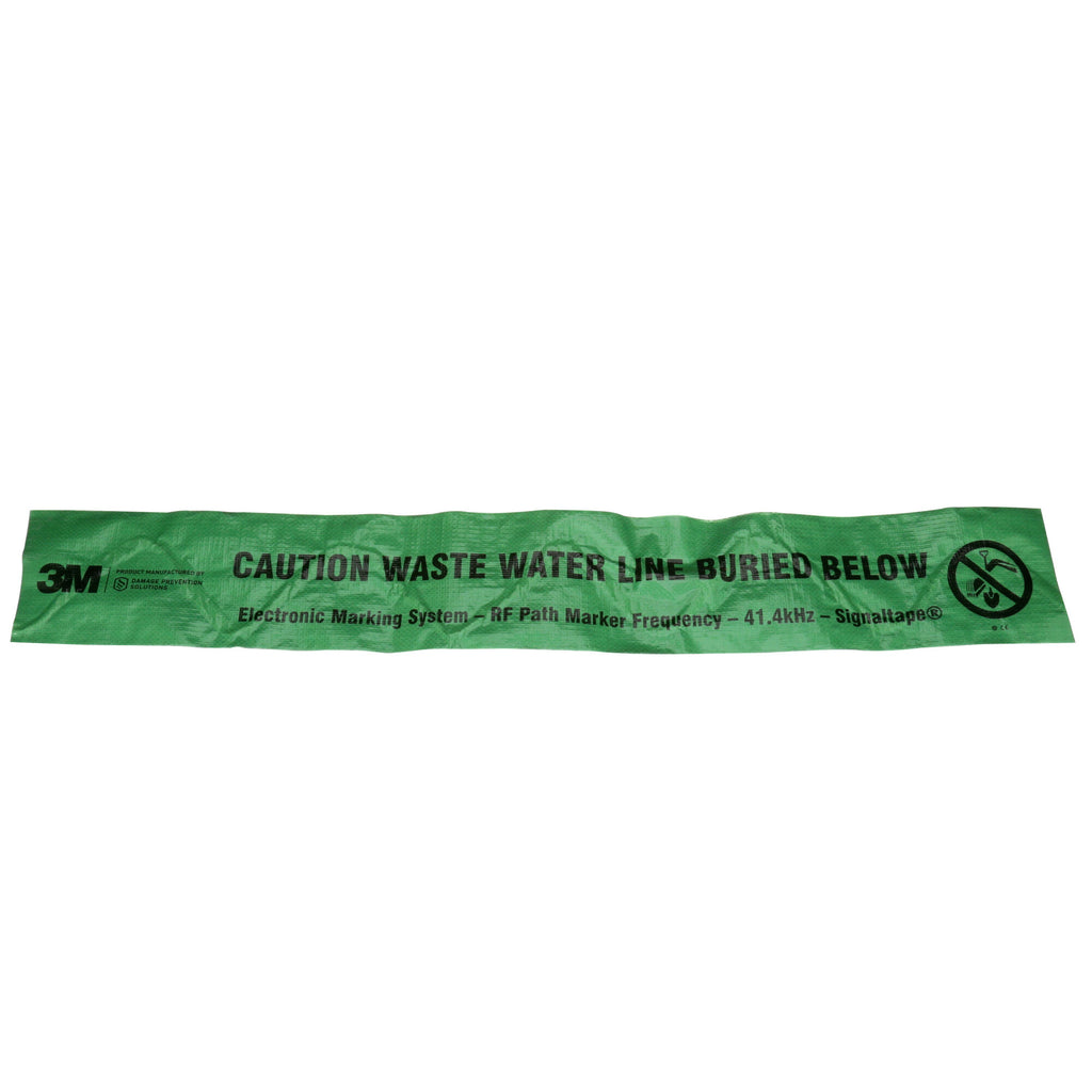 3M Electronic Marking System (EMS) Warning Tape 7904-XT, Green, 6 in ...