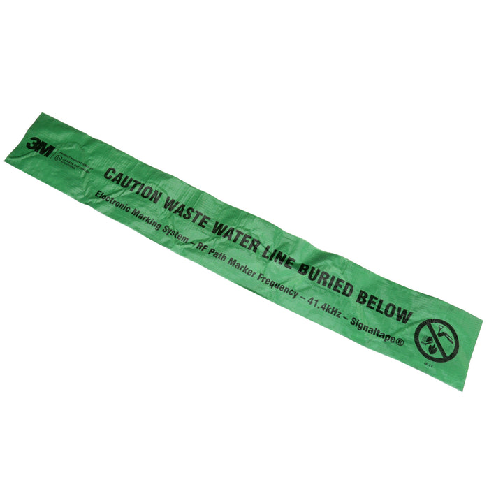 3M Electronic Marking System (EMS) Warning Tape 7904-XT, Green, 6 in ...