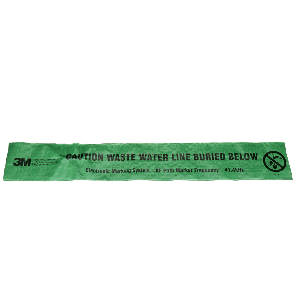 3M Electronic Marking System (EMS) Caution Tape 7904, Green, 6 in, WWa ...