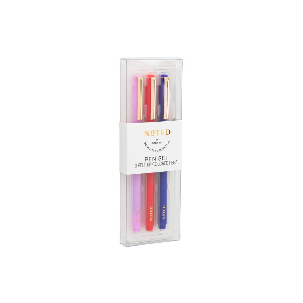 Post-it® 3pk Pens NTD8-PEN-3, 3 Felt Tip Colored Pens – EIO.com