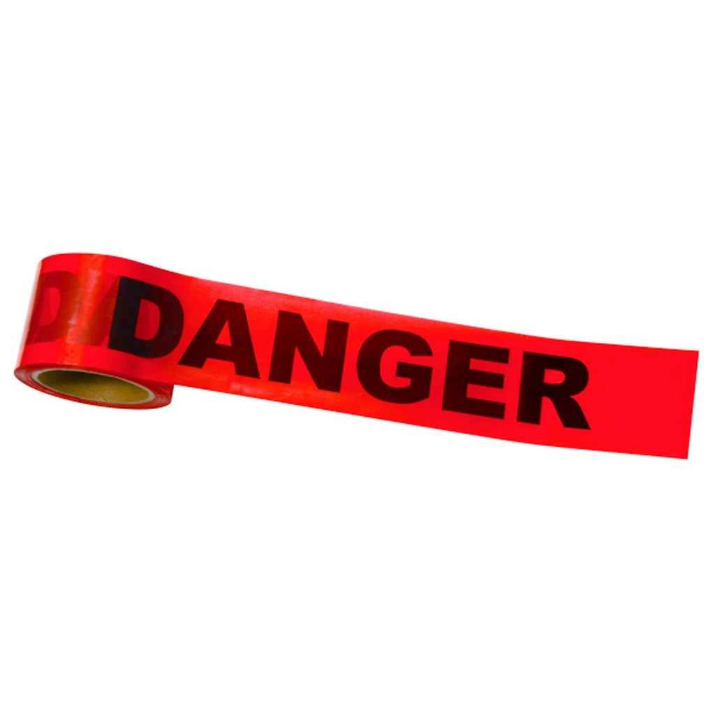Johnson 40-0831 Standard Red "Danger" Tape - 3" x 1000' – EIO.com