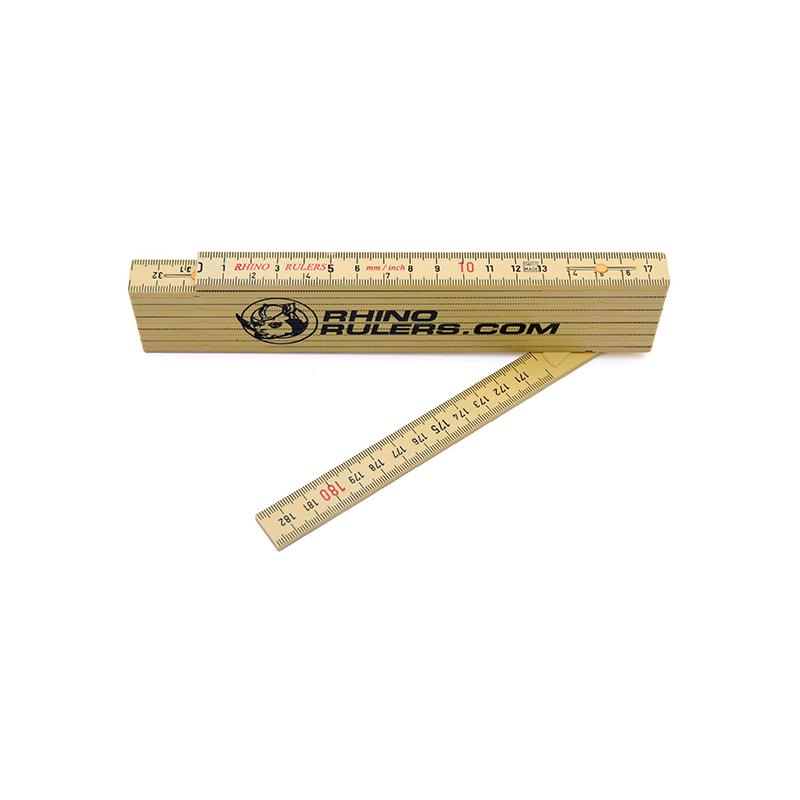 U.S. Tape 55155 English/Metric Rhino Folding Ruler 6 Feet – EIO.com