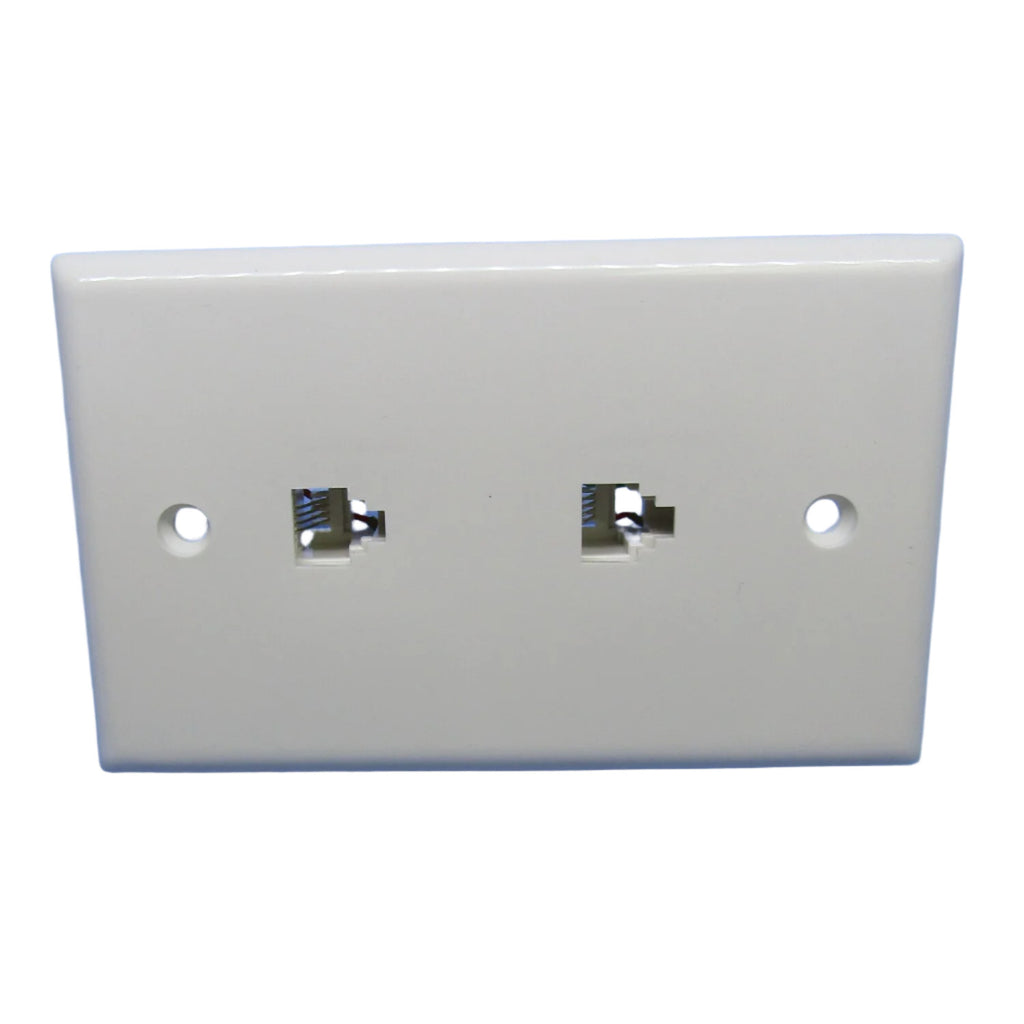 Philmore 76-066 Dual Telephone Wall Plate – EIO.com