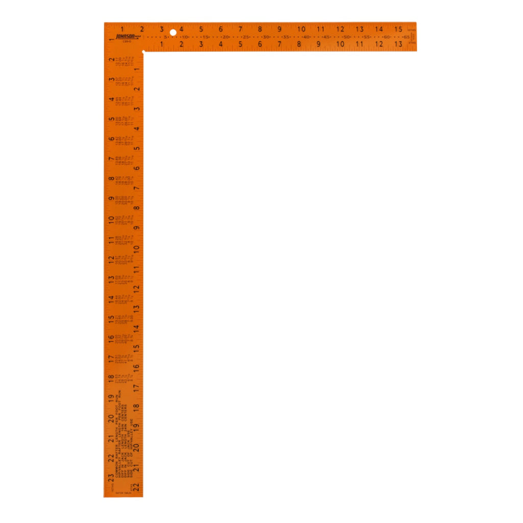 Johnson CS9-O 16" x 24" Easy-Read Steel Framing Square – EIO.com