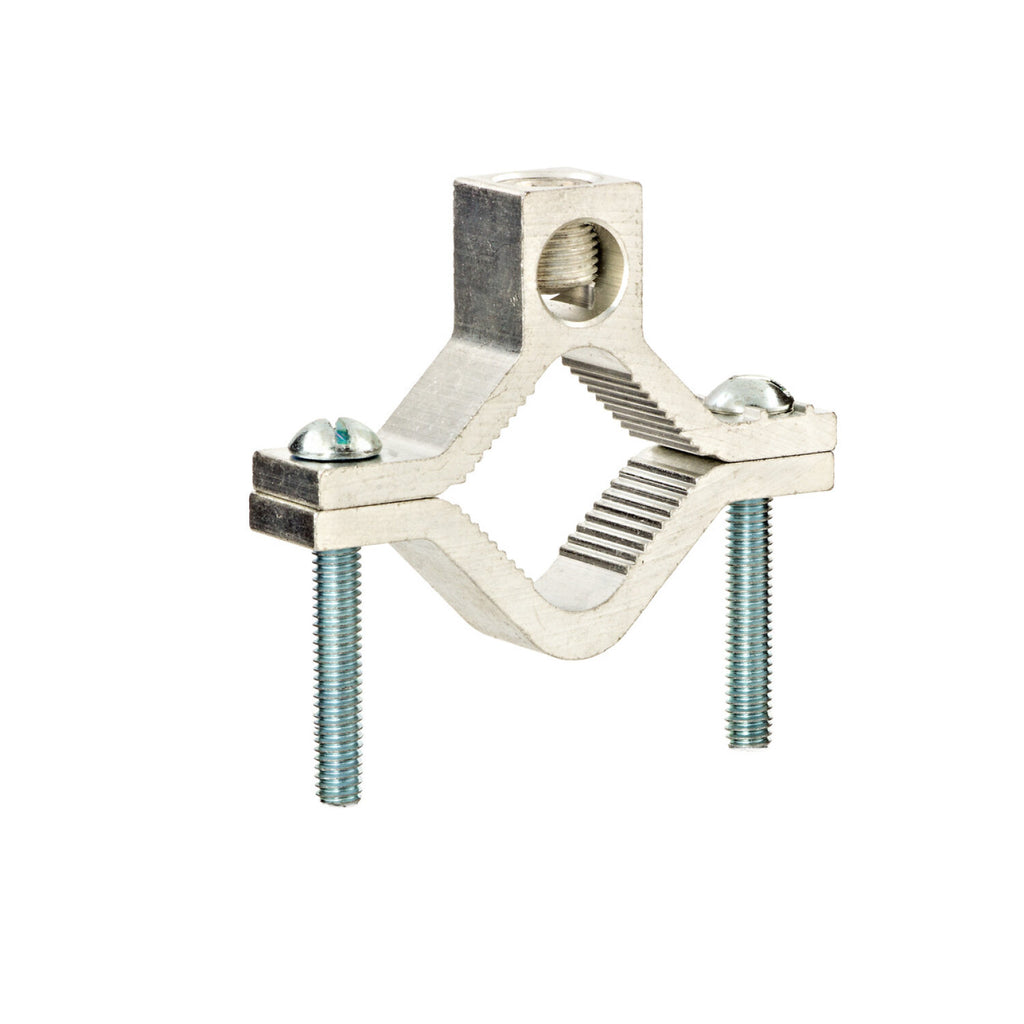 NSI GCA-2 Aluminum Ground Clamp, CU/AL 250 MCM to 6 AWG, 1-1/4″ to 2 ...