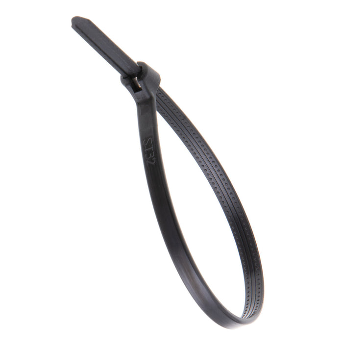 NSI GRP-SB540B 5”, Black Steel Barb 40lb Cable Tie, 100 Pack — EIO.com