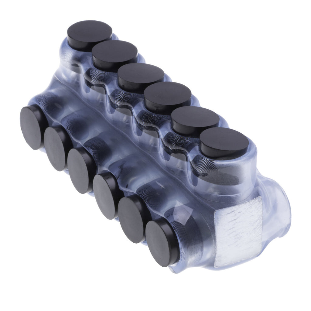 Polaris IPLD2-6C 6-Port Clear Multi-Tap Pre-Insulated Connector, 2 AWG ...