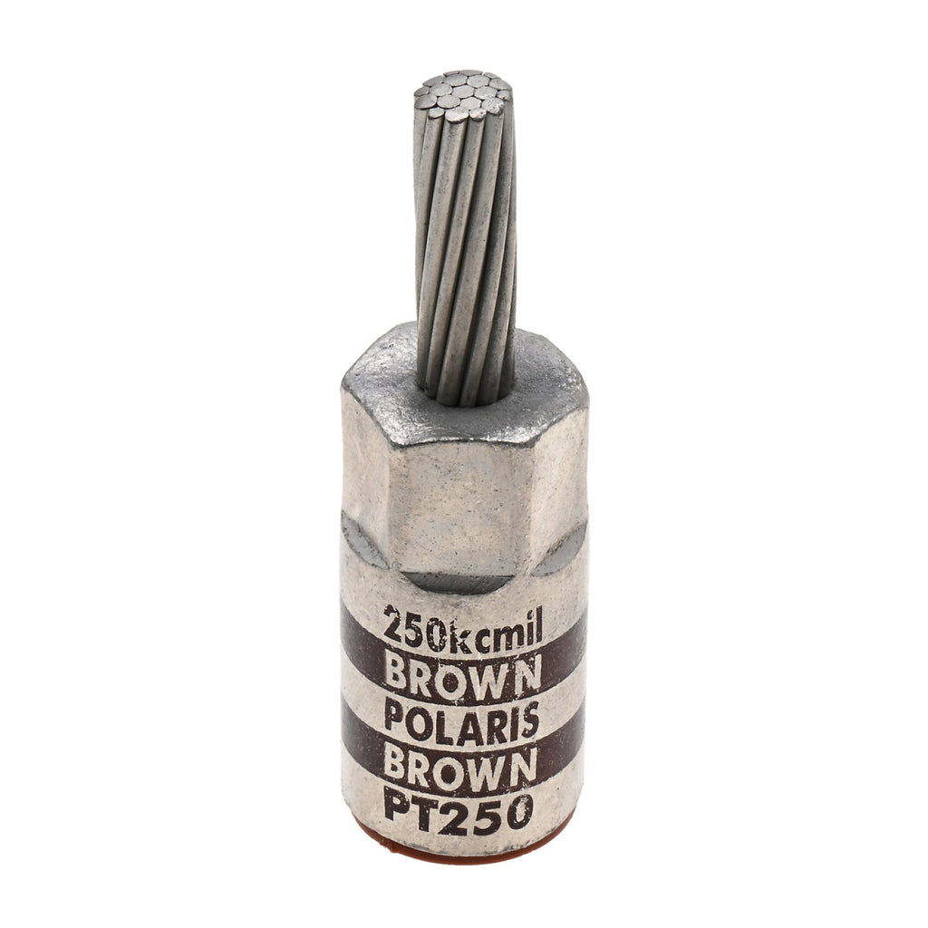 NSI PT250 3/0 AWG Aluminum Pin Terminal – Brown – Copper Pin – EIO.com