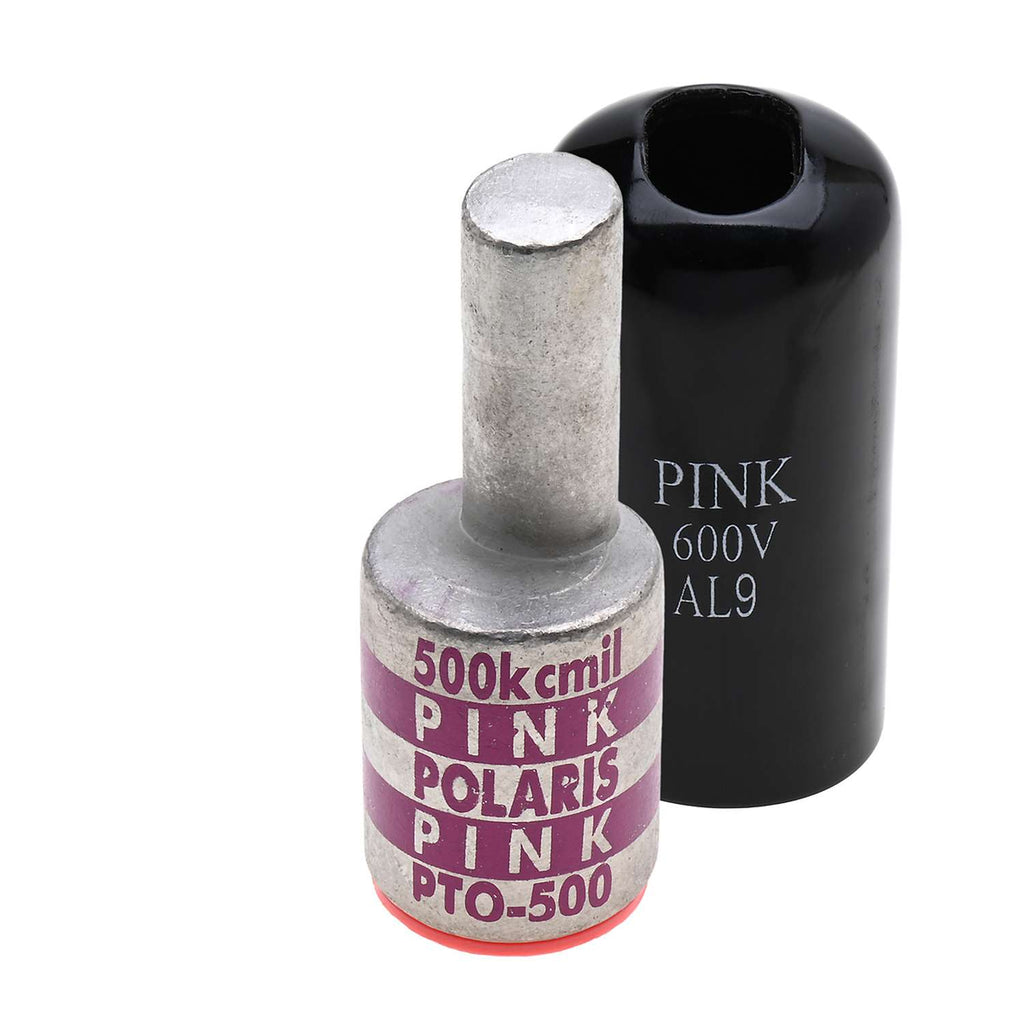 NSI PTO-500 350 MCM Aluminum Offset Pin Terminal – Pink – Aluminum Pin ...