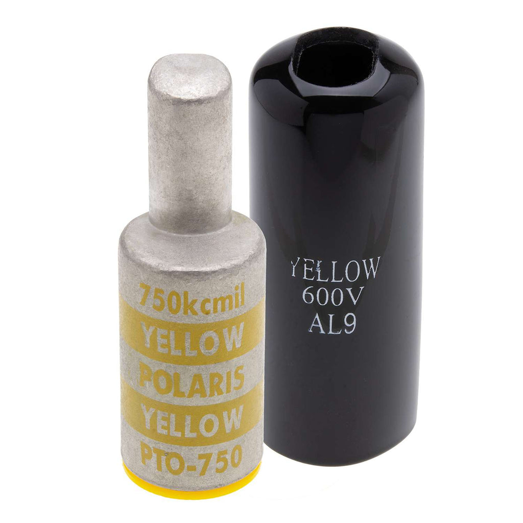 NSI PTO-750 750 MCM Aluminum Offset Pin Terminal – Yellow – Aluminum P ...