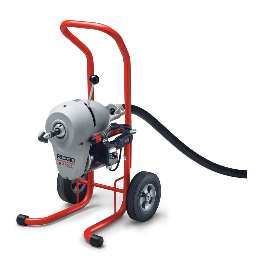 Ridgid 23702 K-1500A Machine with A-1 Mitt, A-12 Pin Key, and Rear Gui ...