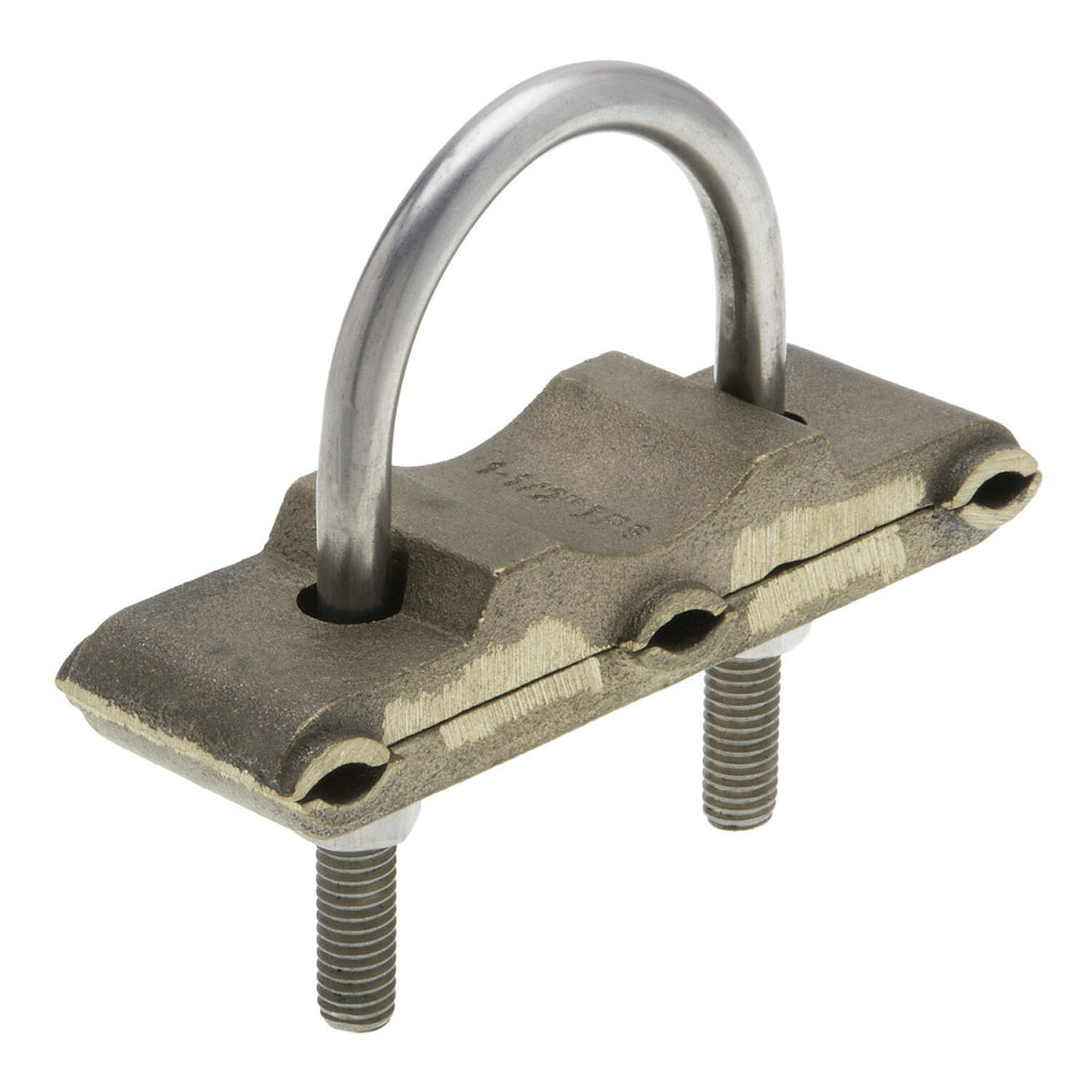 NSI UC-326 Bronze U-Bolt Clamp for Three Wires, 1-1/2″ Pipe, 250-2/0 A ...