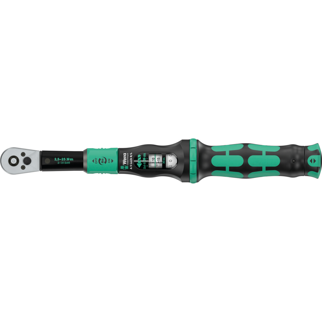 Wera Click-Torque Lock A 5 R/L Torque wrench, adjustable, Torque Lock ...