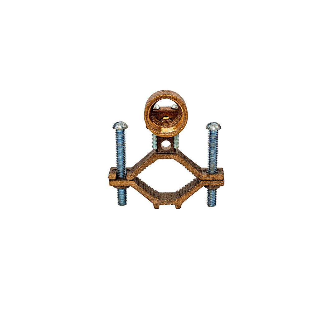 NSI EG-8 Bronze Ground Clamp for Rigid Conduit 1-1/4″ to 2″ Pipe, 3/4 ...