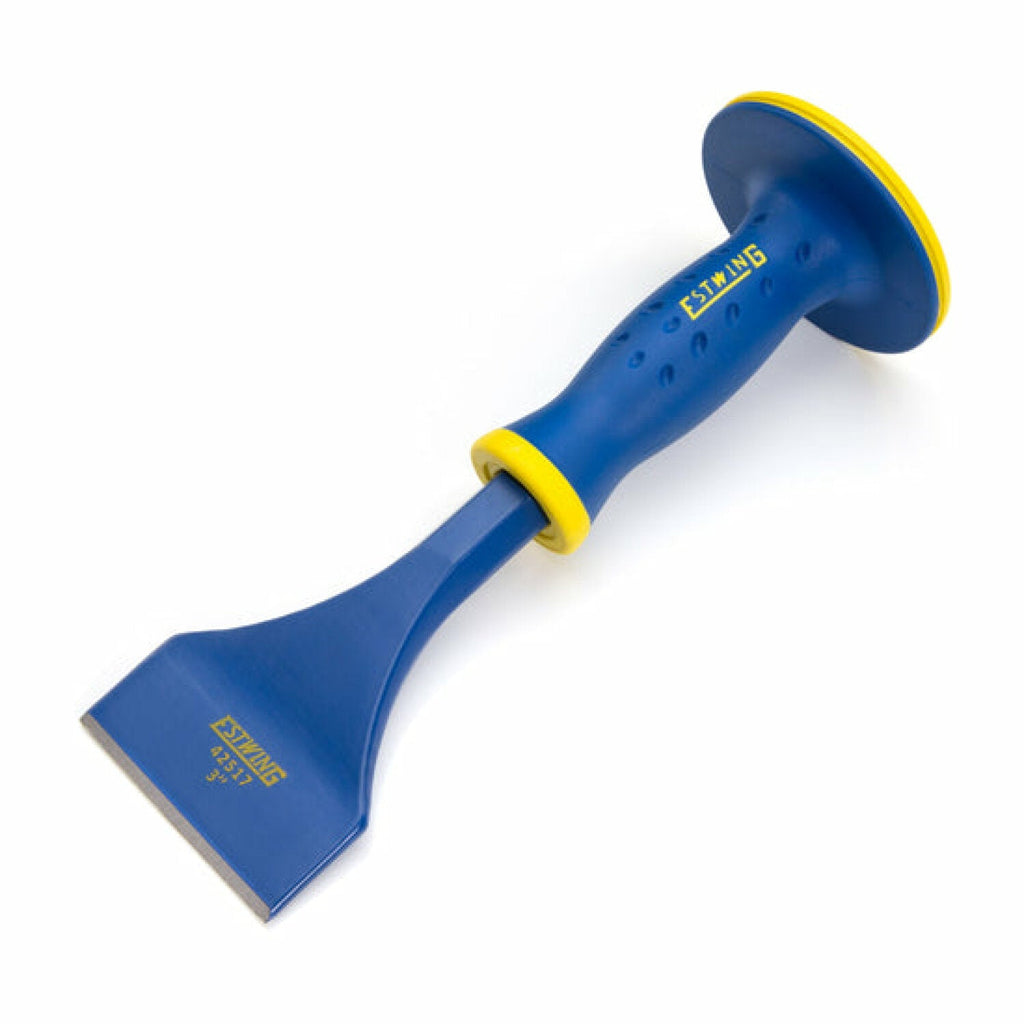 Estwing 42517 3-Inch Wide Flooring Chisel with Protective Hand Guard G ...