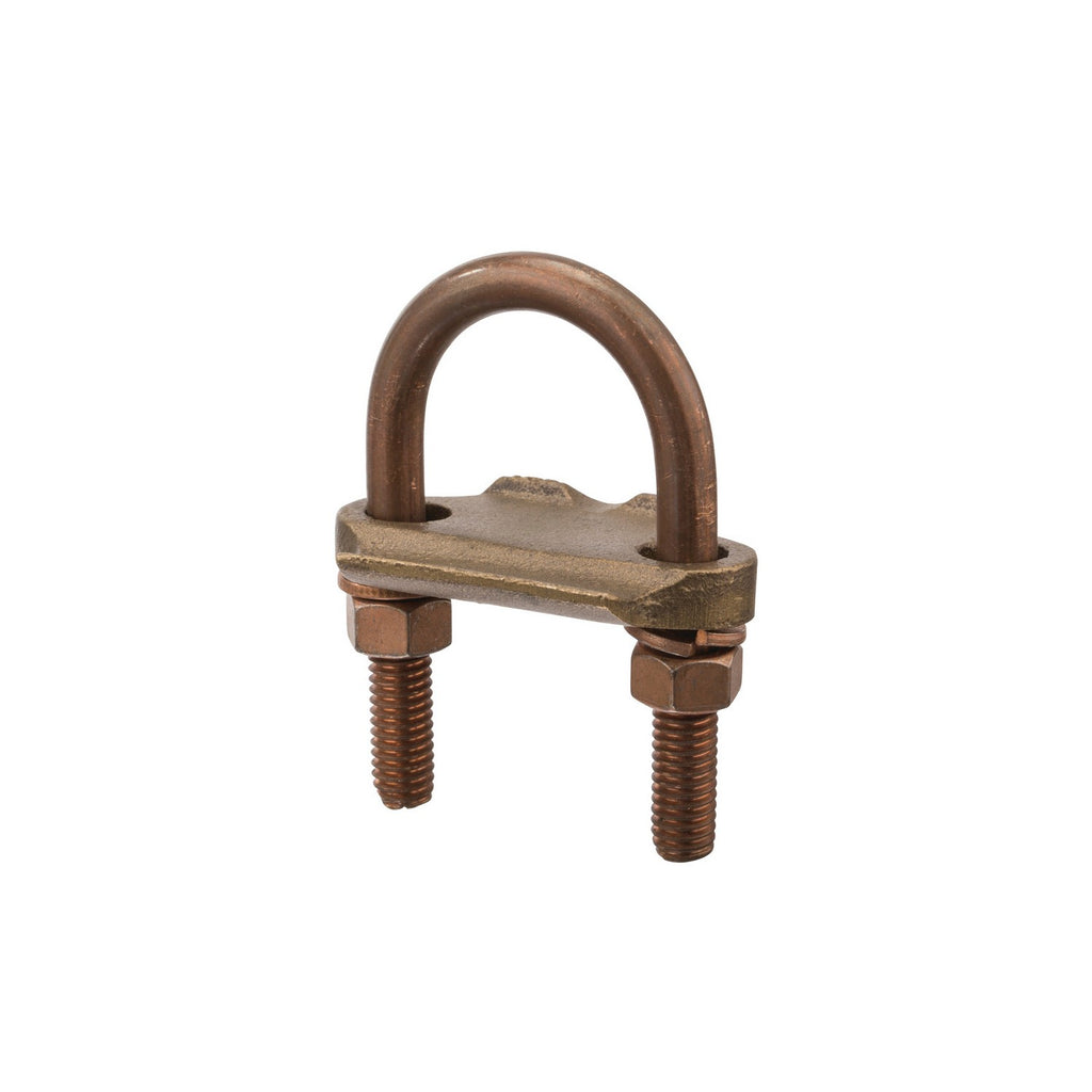 NSI UC-115 Heavy Duty Bronze U-Bolt Clamp, 1″ Pipe, 250-2/0 AWG, for B ...