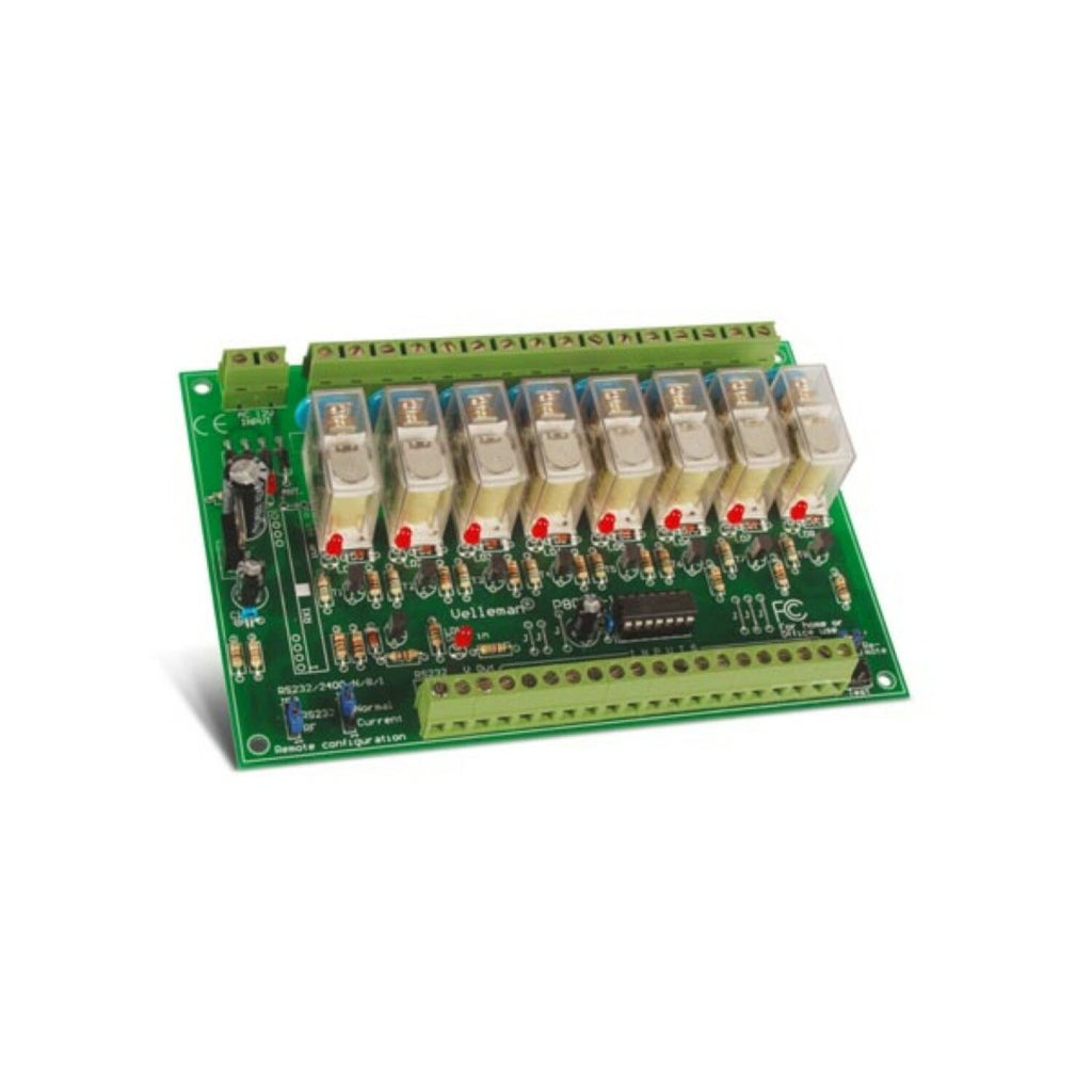 Velleman WSRC8056 8-channel remote control relay card – EIO.com