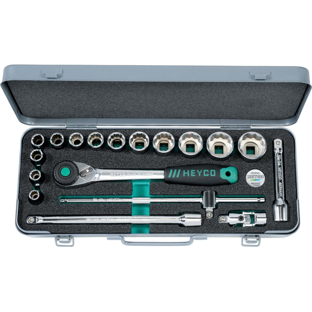 Heyco 00078300083 Metric Socket Set, 1/2 Inch, 18 Pcs – EIO.com