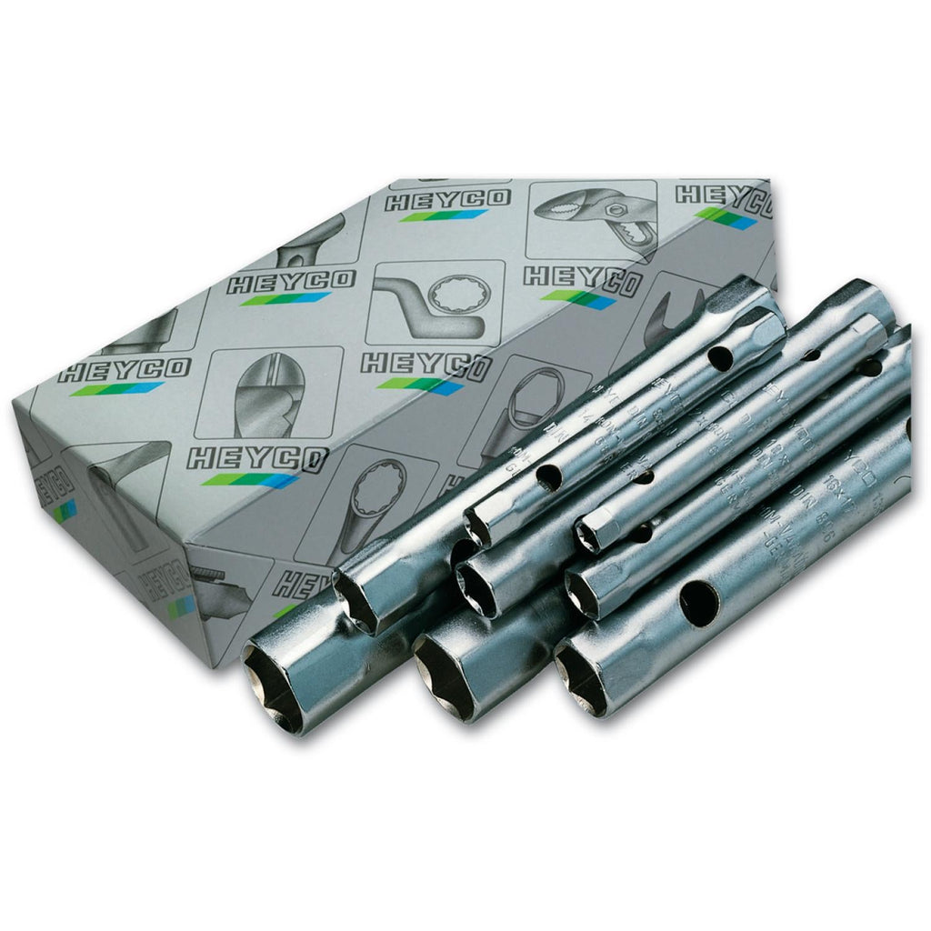 Heyco 00896944080 Double Ended Tubular Socket Wrench Set, 6-22mm, 8 Pc ...