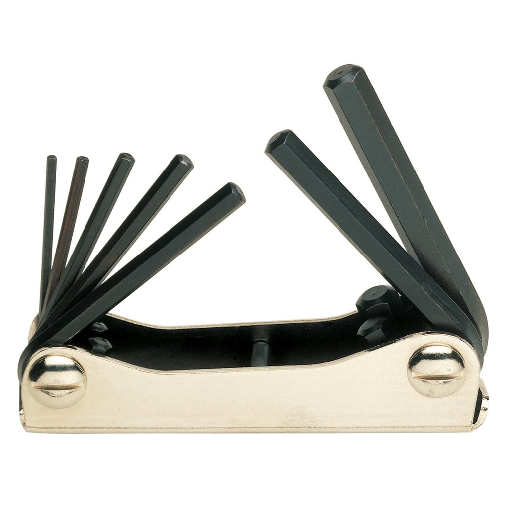 Heyco 01340637030 Hex SAE L-Key Folding Set in Metal Holder, 5 Pieces ...