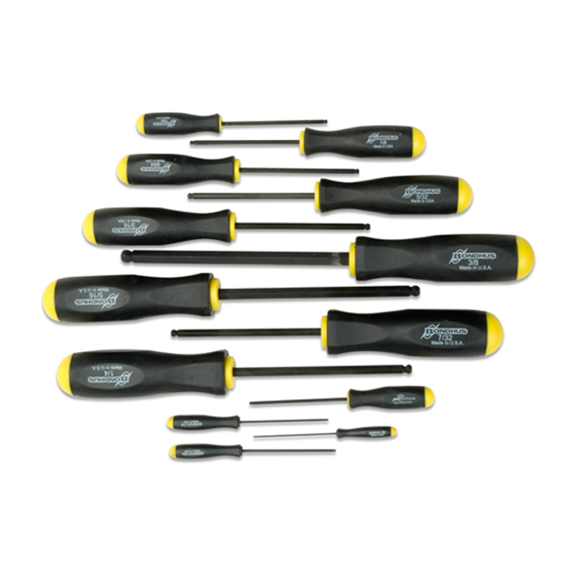 Bondhus 10637 Ball End Screwdriver Set, 13 Piece — EIO.com