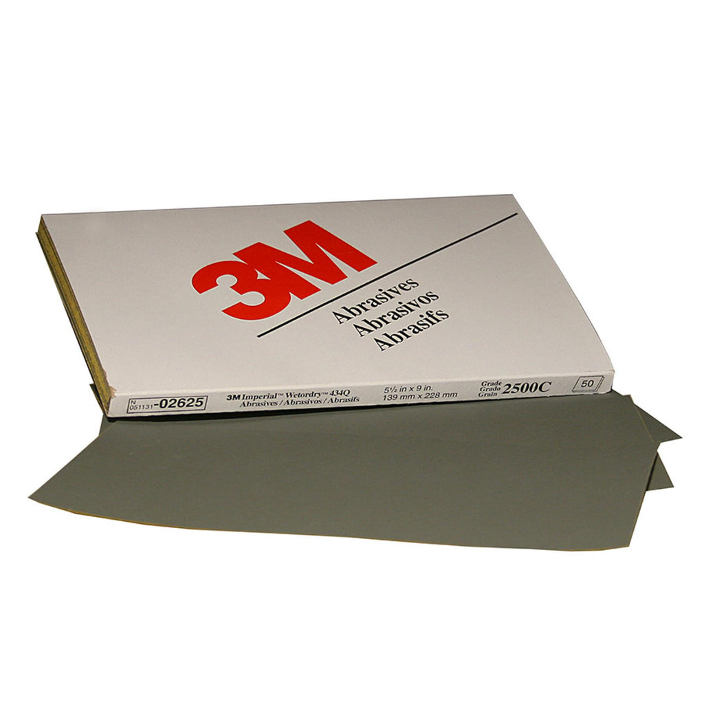 3M Wetordry Abrasive Sheet, 02625, 2500, heavy duty, 5 1/2 in x 9 in ...