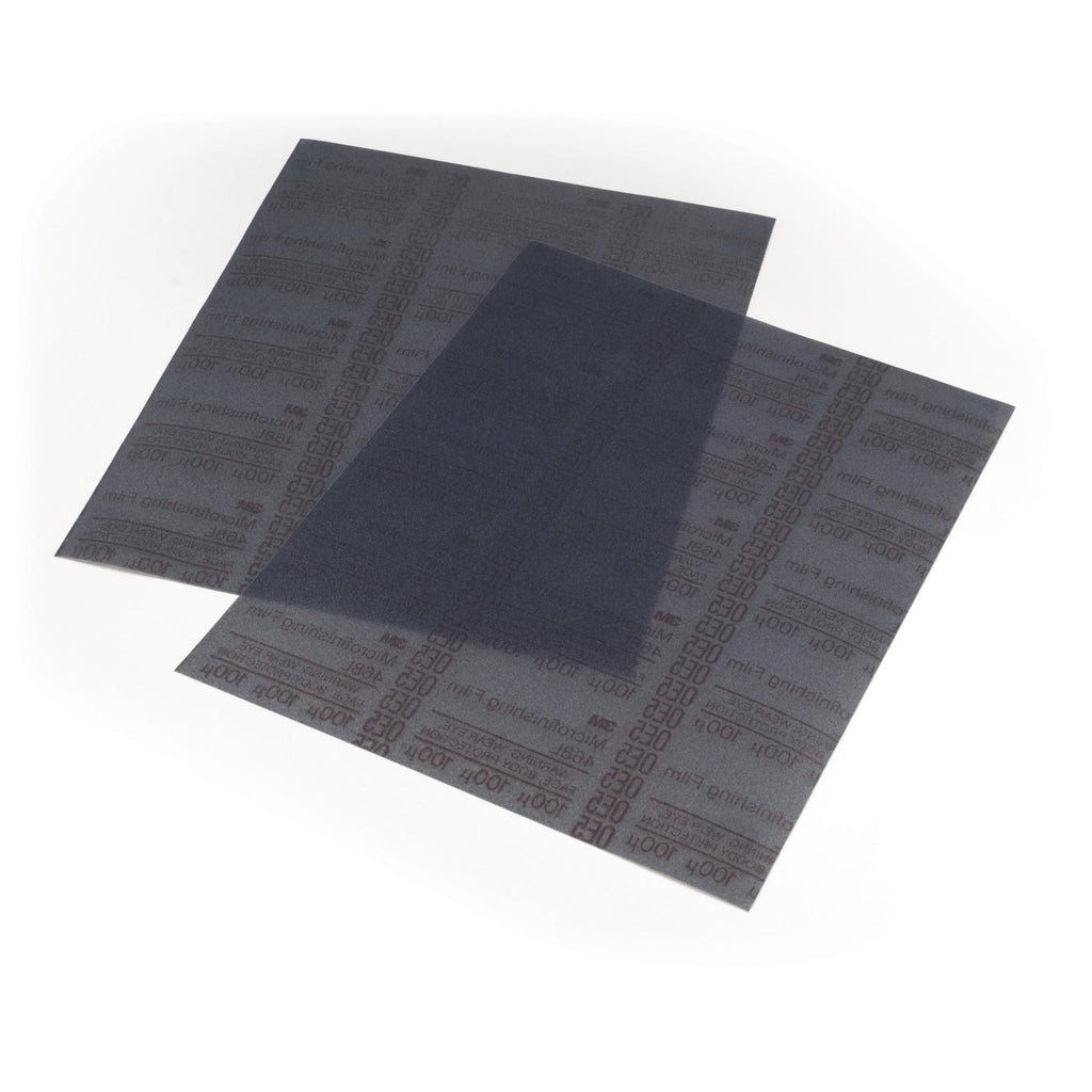 3M Microfinishing Film Sheet 468L, 40 Mic 3MIL, Type E, 8-1/2 in x 11 ...