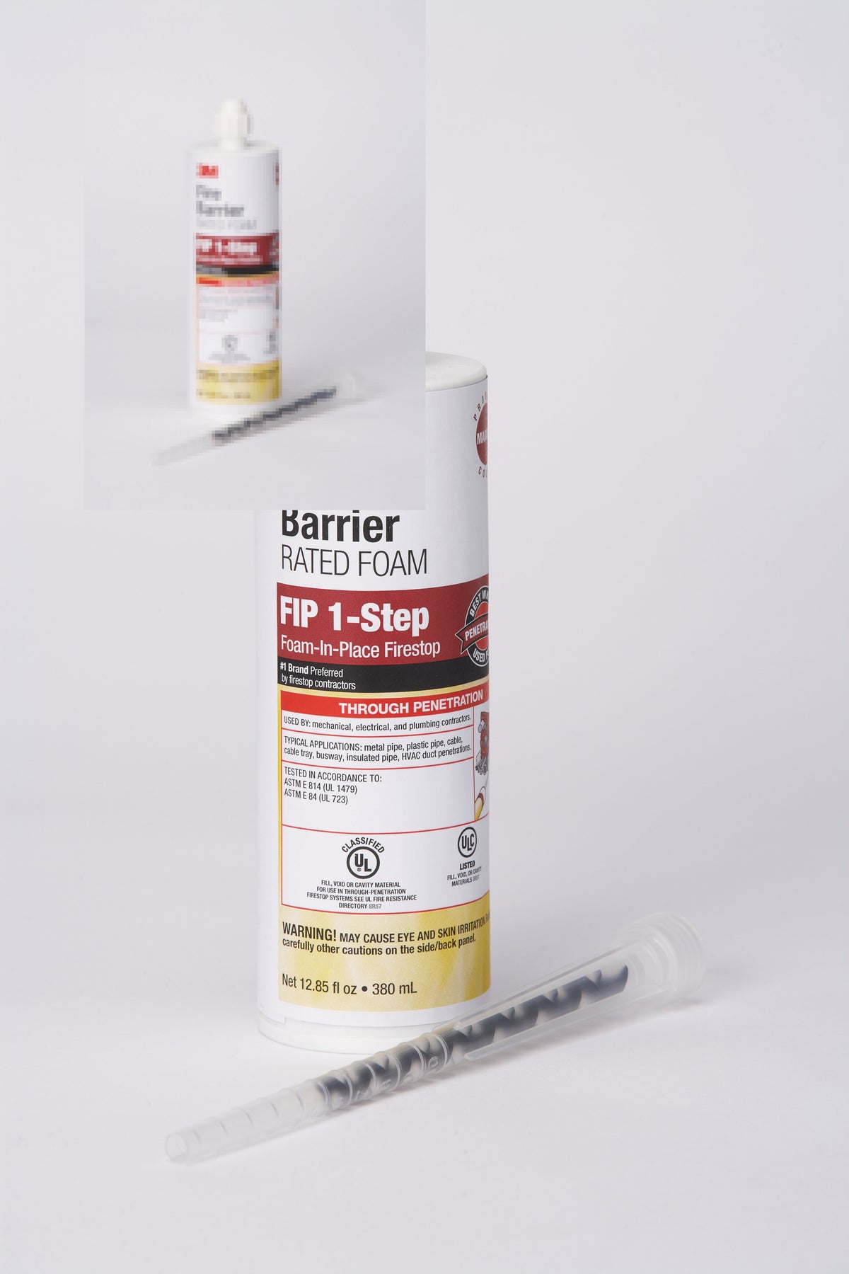 3M Fire Barrier Rated Foam FIP 1-Step, Maroon, 12.85 fl oz Cartridge ...